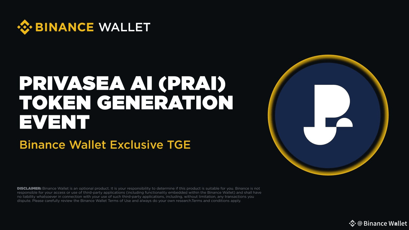Join the 16th Exclusive TGE on #Binance Wallet with @Privase | Binance Wallet on Binance Square