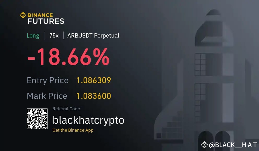 COIN name ARB #ARB🔥🔥🔥 trade type long entry prize 1.0 | BLACK__H A T on ...