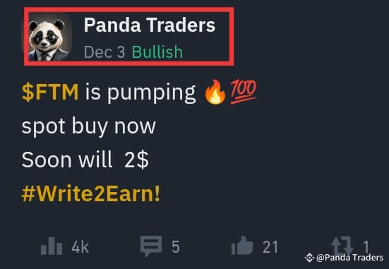$FTM is running in greatttt profit 💪💪💪 I told you guys m | Panda Traders on Binance Square