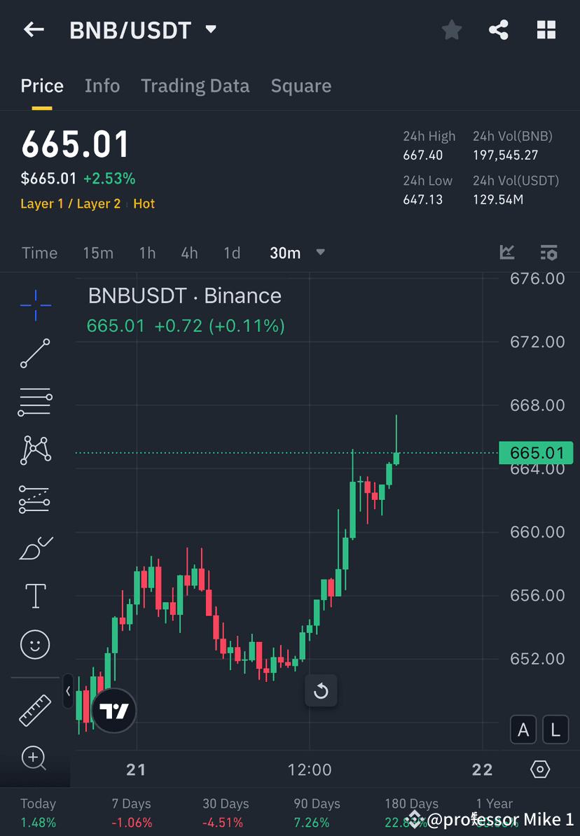 $BNB /USDT Bull Run Alert ! 🔥💯 $BNB is showing strong bul | professor Mike 1 on Binance Square
