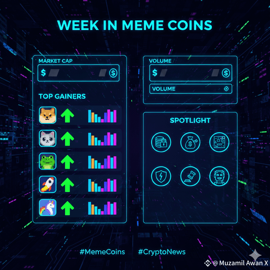 📊 Week in Meme Coins: Big Moves & Wild Stories! 🚀 💰 Mark | Muzamil Awan ...