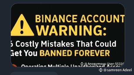 Binance Account Warning: 6 Expensive Mistakes That Could Get You Banned ...