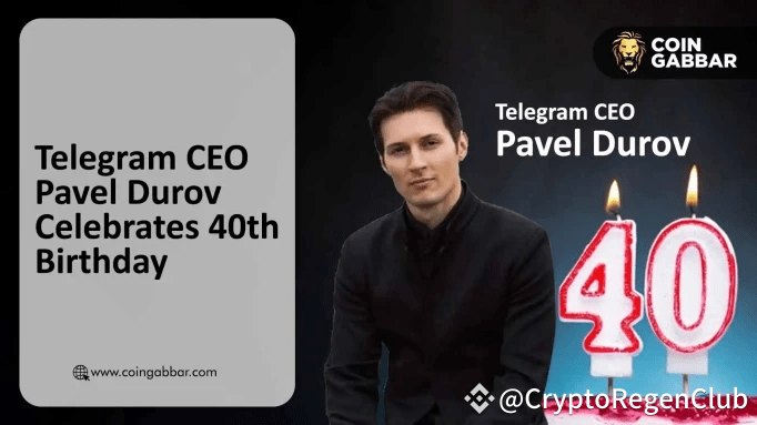 Telegram CEO Pavel Durov Marks His 40th Birthday Milestone ...