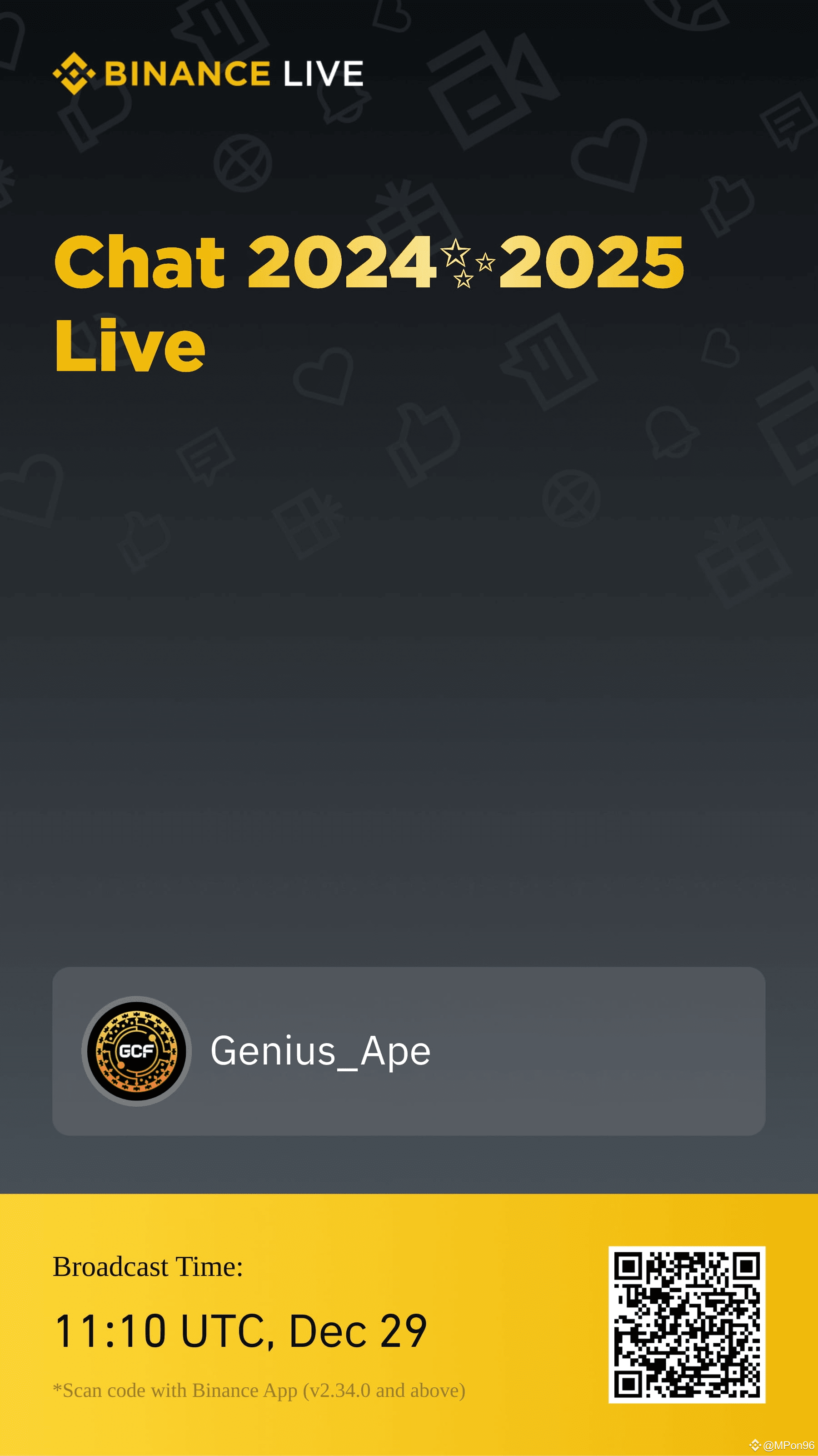 Genius Ape Live stream!!! Muchos sobres de regalo | MPon96 on Binance ...
