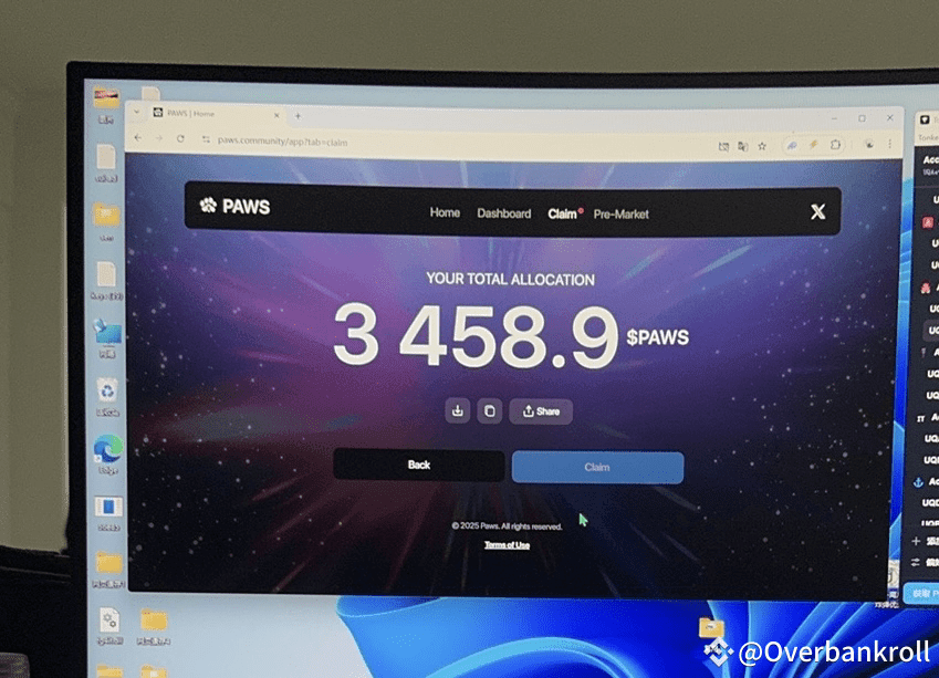 Paws airdropped more than 3,000 coins, waiting to be listed | Overbankroll on Binance Square