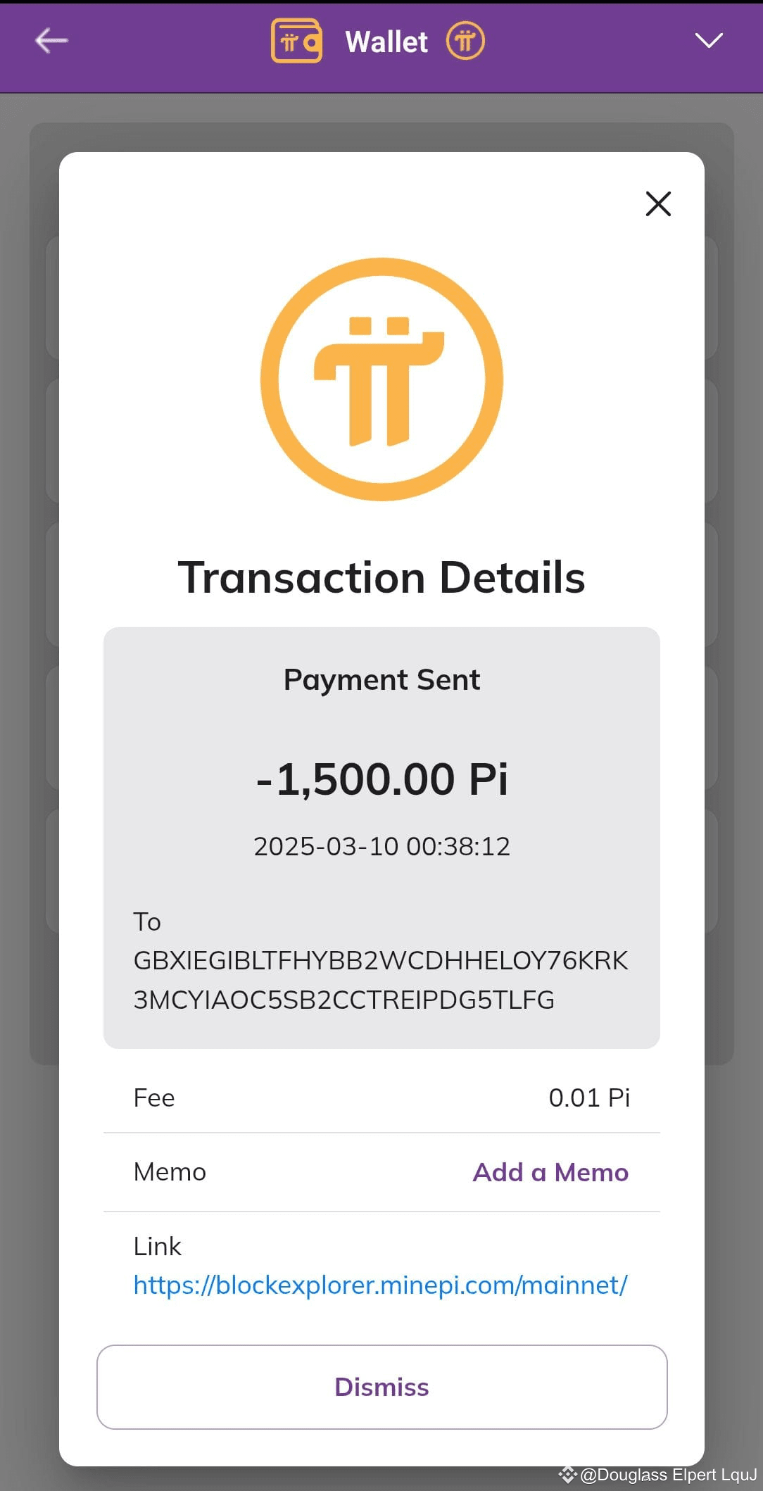 Subject: Urgent: Hacked Pi Network Wallet - Theft of 1500 Pi | Douglass ...
