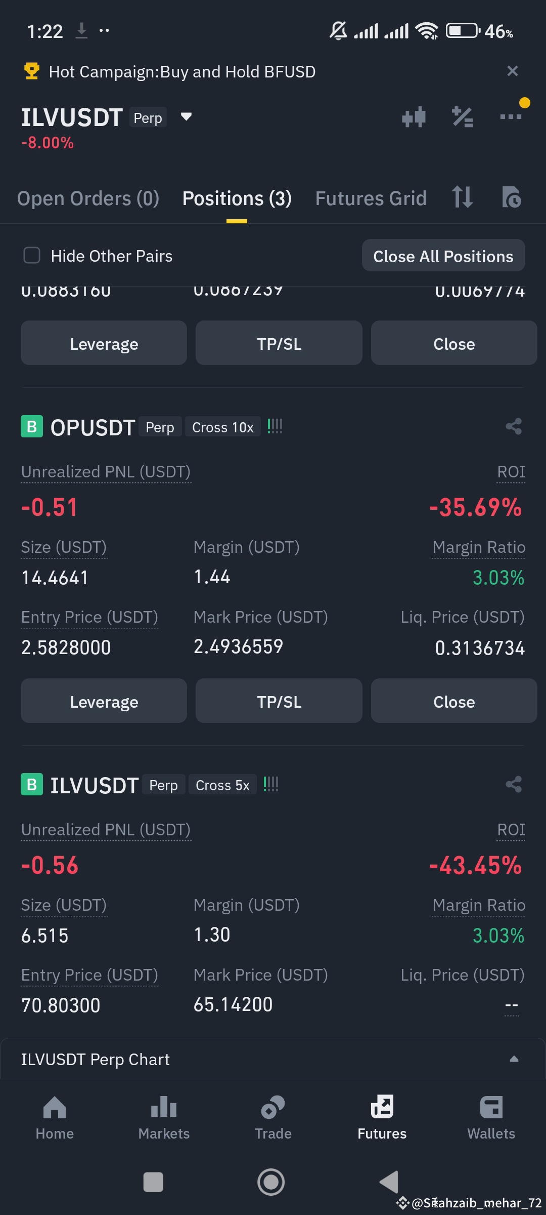markit carsh please enypne tell me up or down$BTC $OP $I | Shahzaib ...