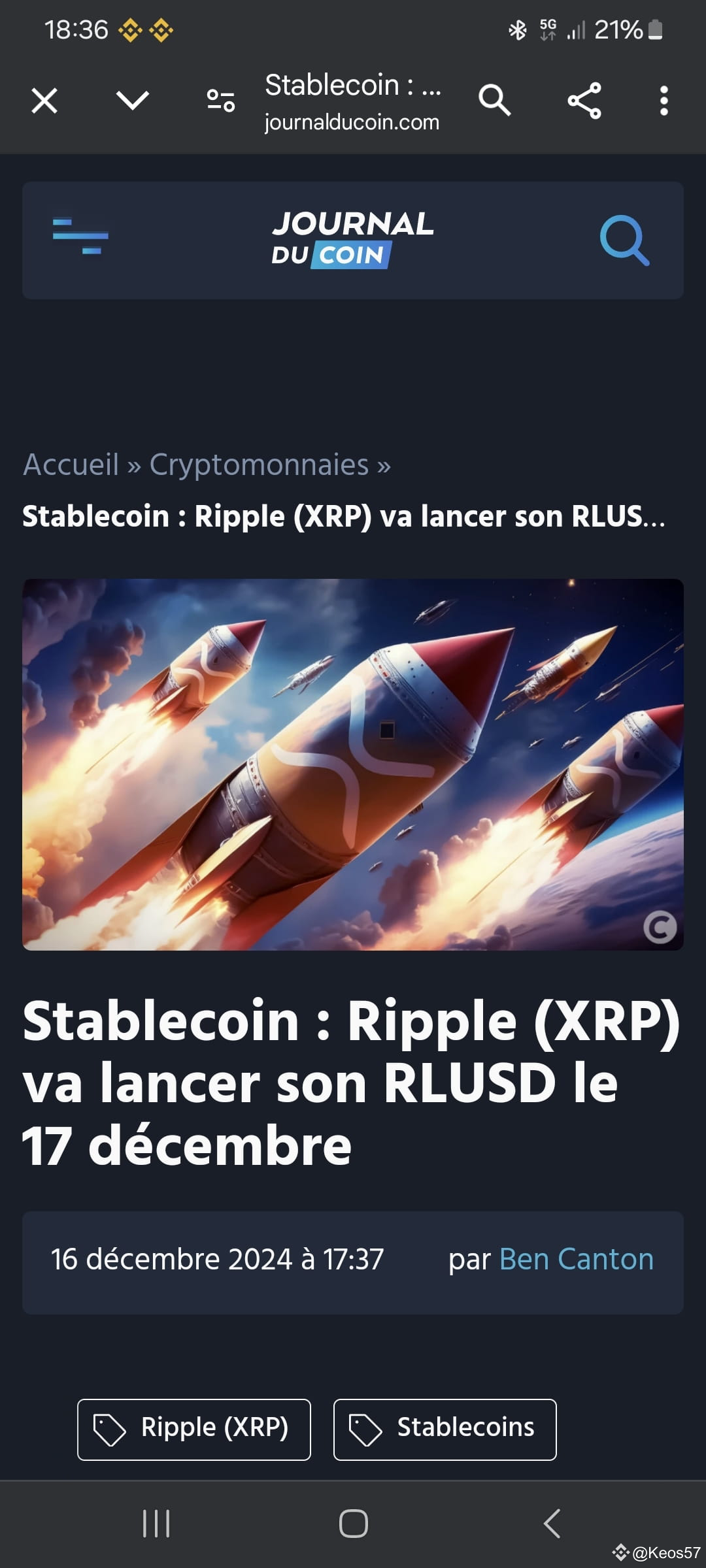$XRP Guys tonight is going to be awesome 🚀📈🤑 | Keos57 on Binance Square