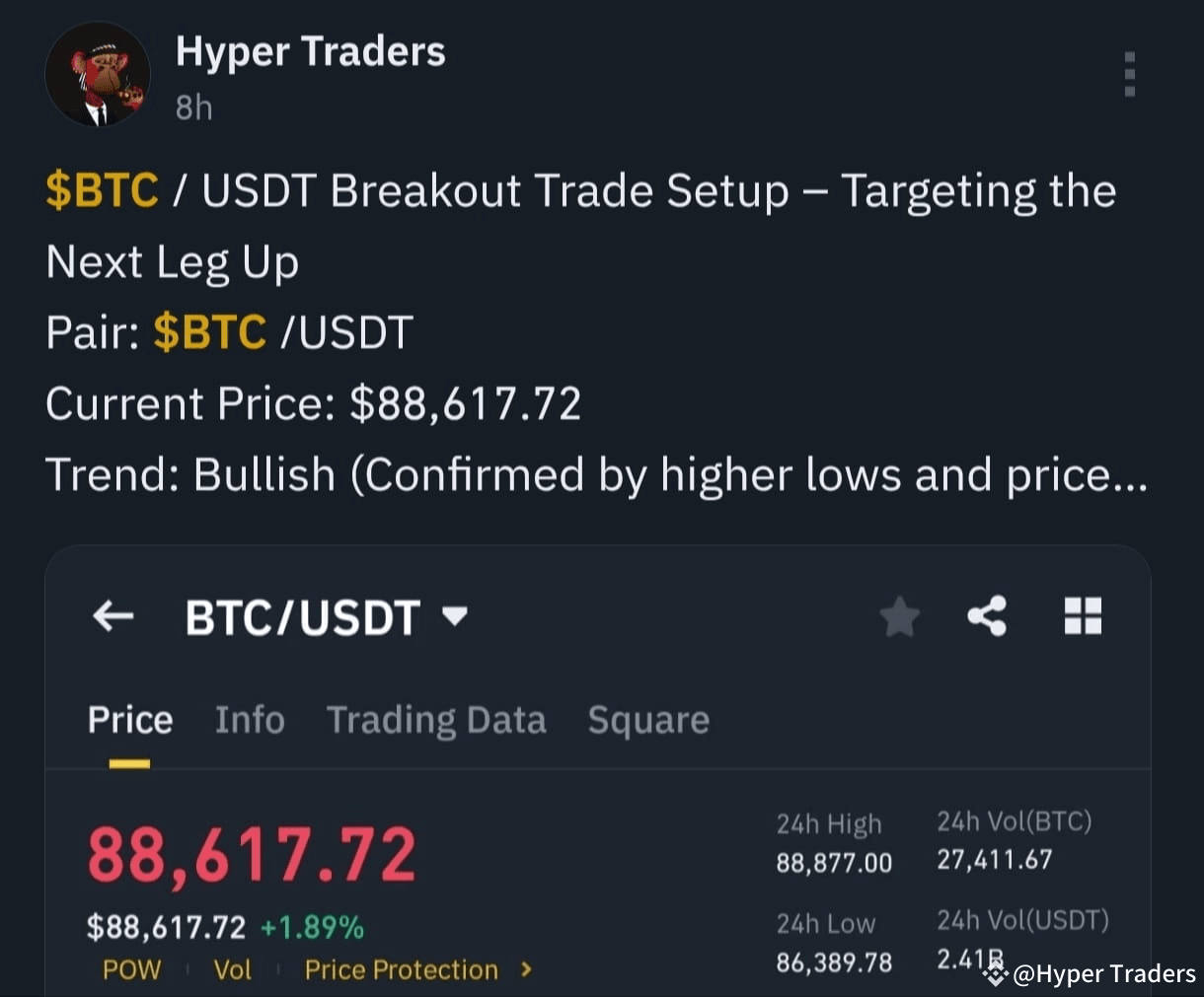 🚀 $BTC Signal Accuracy Speaks for Itself! Just 1 hour aft | Hyper ...