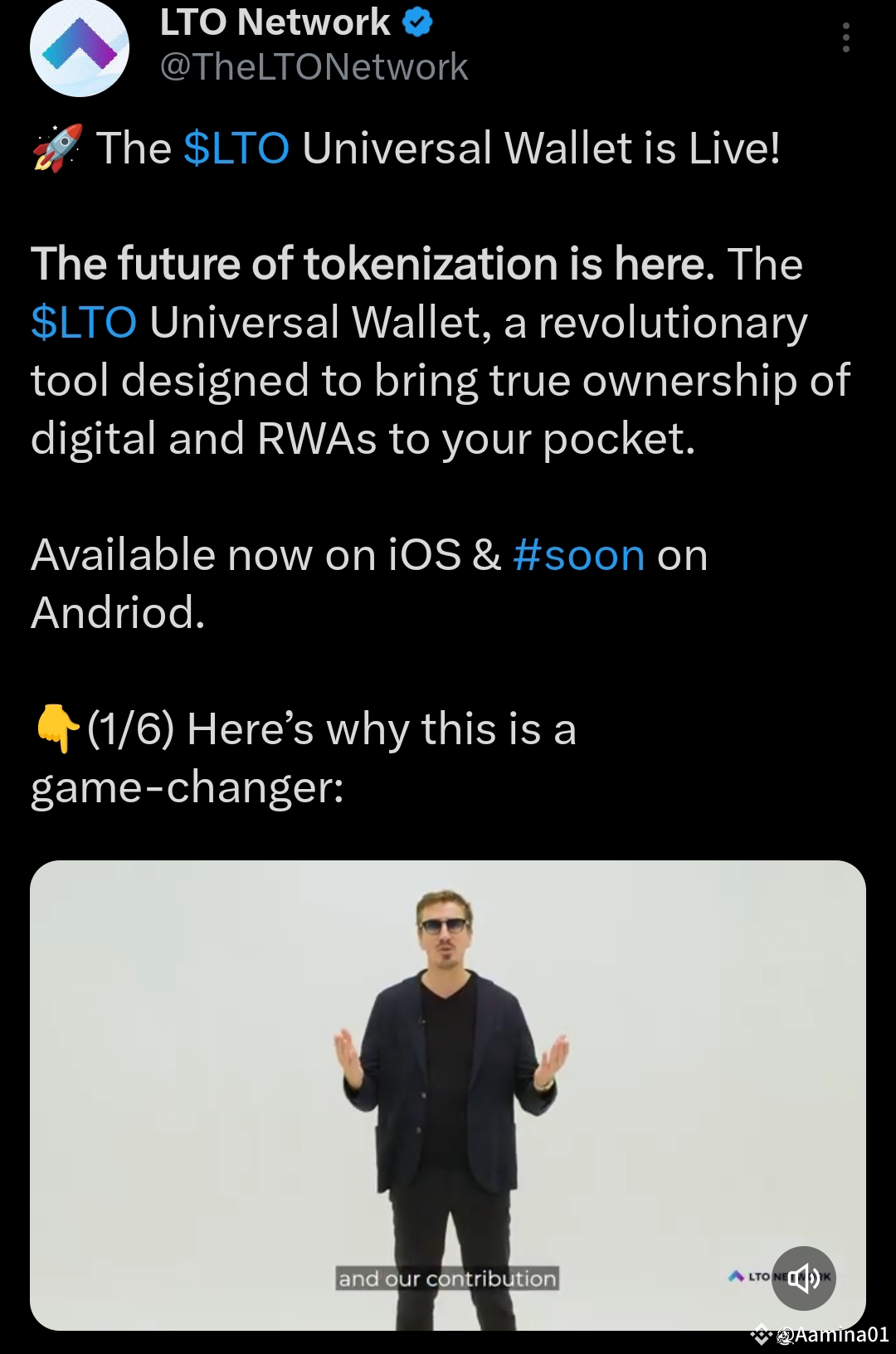 $LTO $LTO just built future of Real World Assets (#RWA) 🔥 i | Aamina01 ...