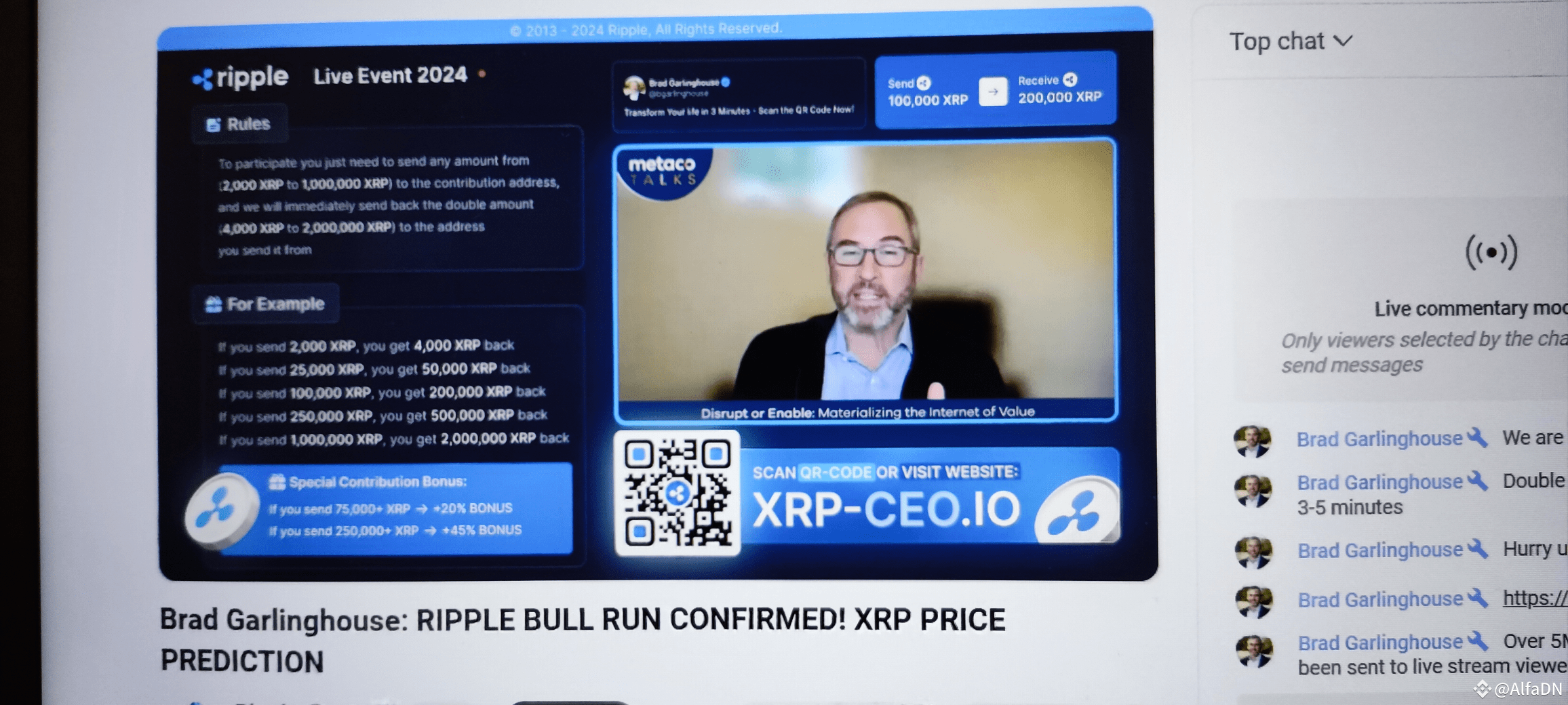 #XRP Scam Alert🚨🚨🚨🚨🚨🚨⚠️⚠️⚠️⚠️⚠️ this online scammer ro | AlfaDN on ...