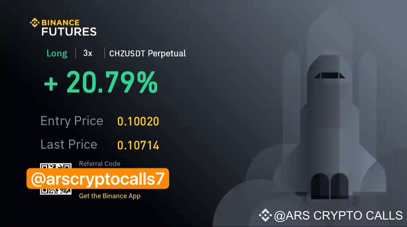 $CHZ TARGET 1️⃣ ️ 7% Gain in SPOT within 24 hr 🔥💰 20% | ARS CRYPTO CALLS on Binance Square