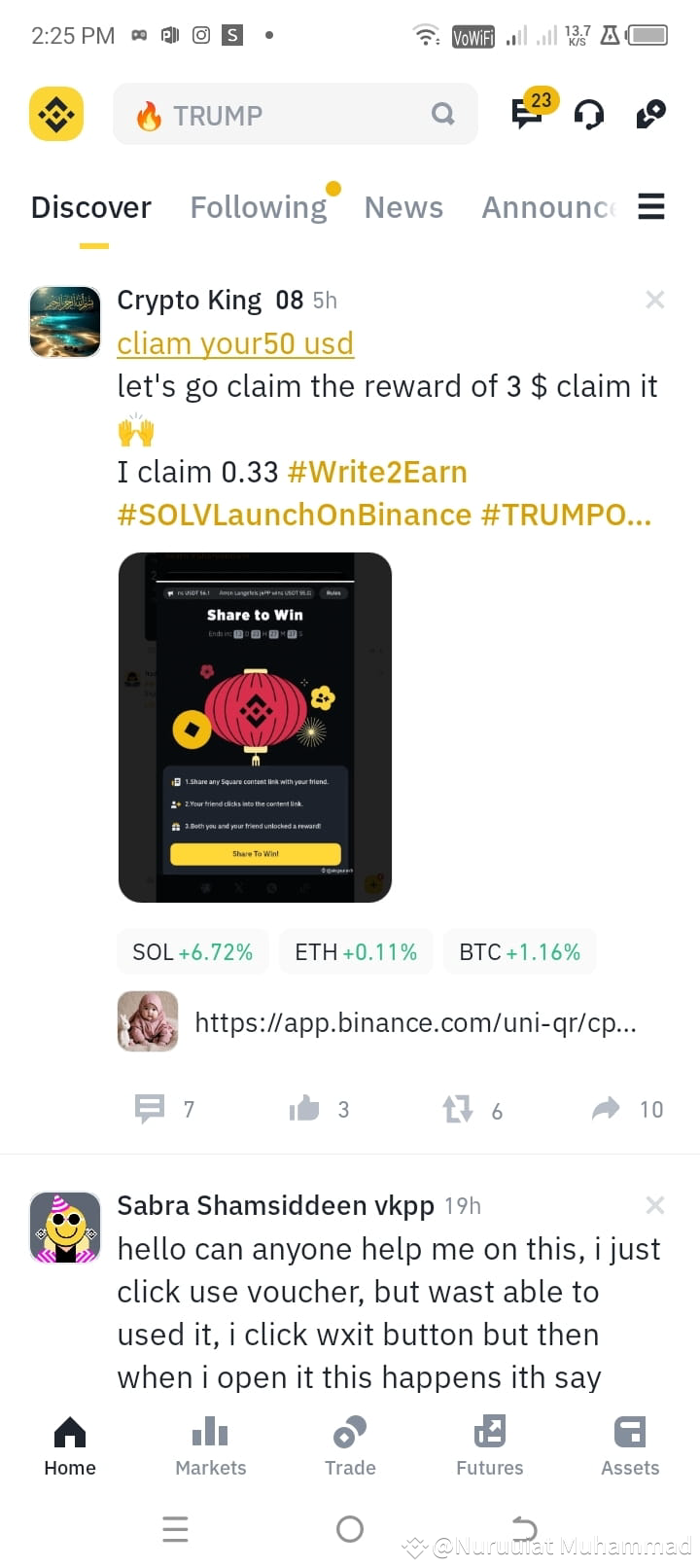 #Write2Earn share to claim you free USDT Binance is giving | NURUIAT MUHAMMD on Binance Square