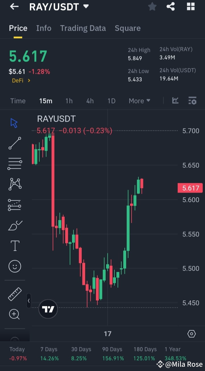 $RAY /USDT Slight Dip Move 💯 Ready For Recovery Update 🔥 | Mila Rose on ...