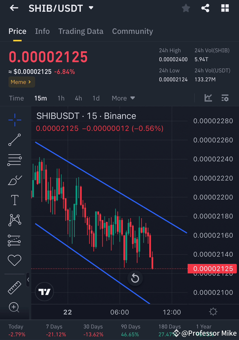 $SHIB /USDT Short Trade Setup!🔥💯 Market Outlook: The char | Professor Mike on Binance Square