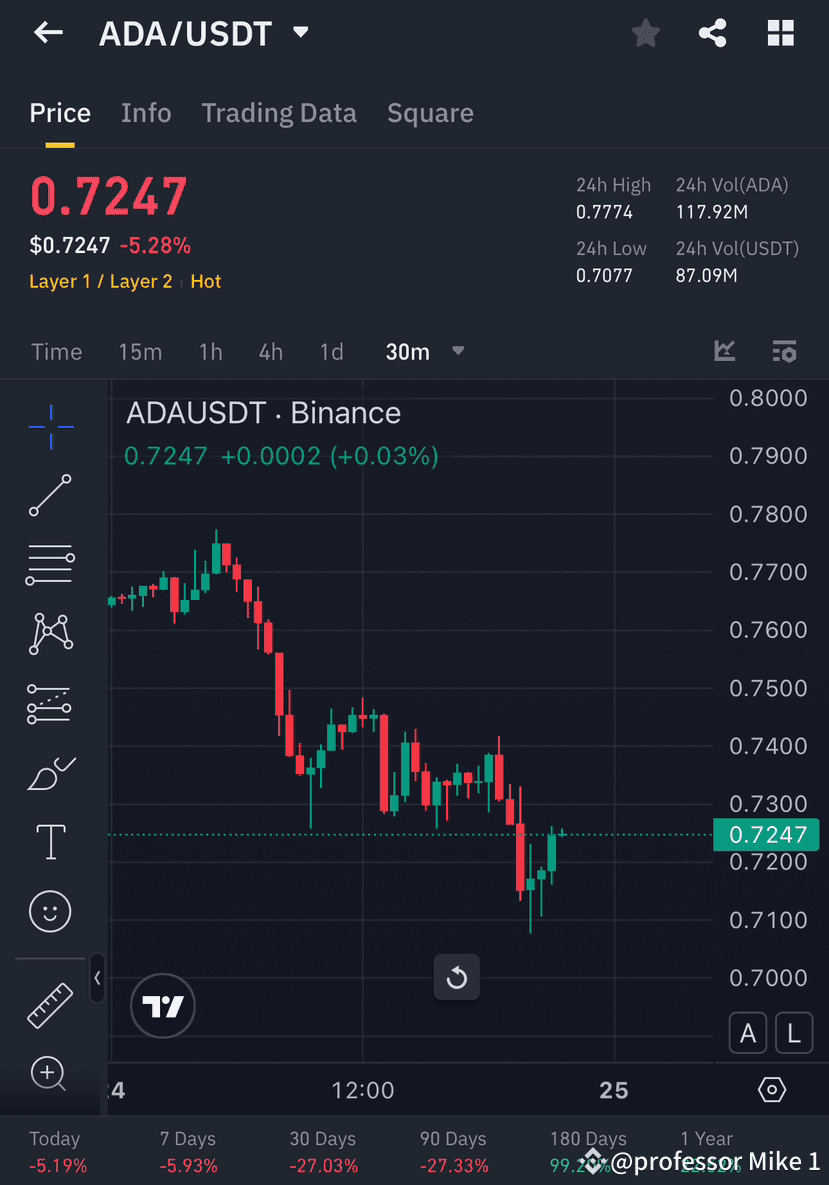$ADA /USDT – Strong Recovery in Progress! 🔥💯 $ADA is boun | Professor Mike Official on Binance ...