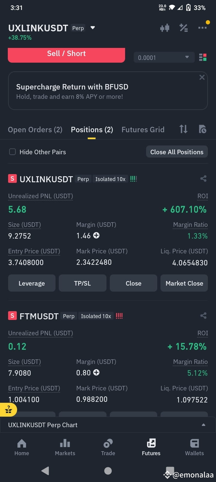 finally hit my terget. . #uxlink | emonalaa on Binance Square