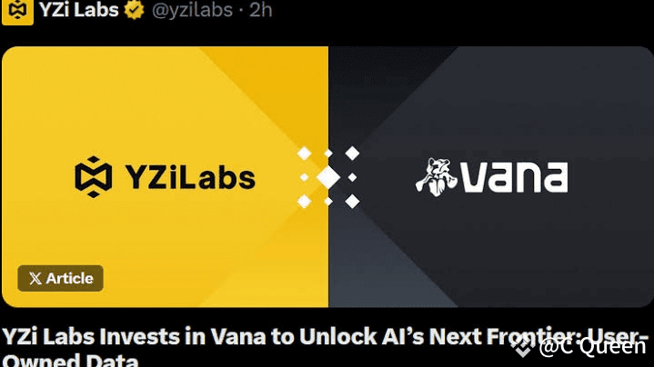 🚀 VANA Soars 25% After YZi Labs Investment & Binance’s CZ as Advisor! 🚀 | C Queen on Binance Square