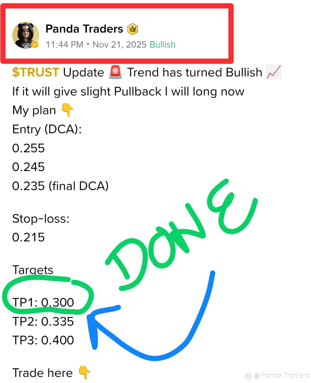 $TRUST Finally moving towards 2nd target 🎯 Keep updating | Panda ...