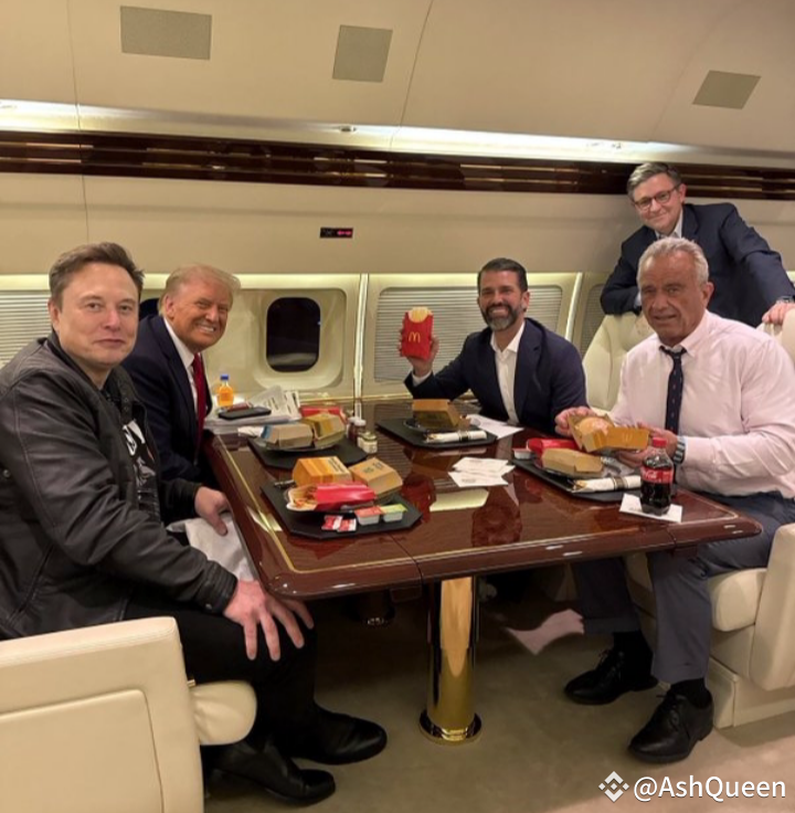 Elon Musk, Donald Trump and RFK Jr. enjoying McDonald's on t | AshQueen ...
