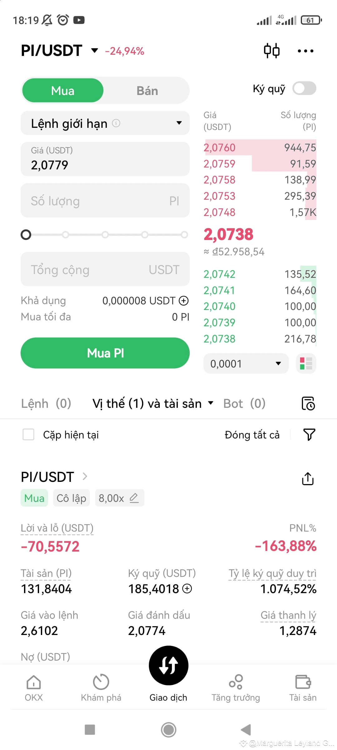 so how should we calculate this, guys? Should I pump more x8 ...