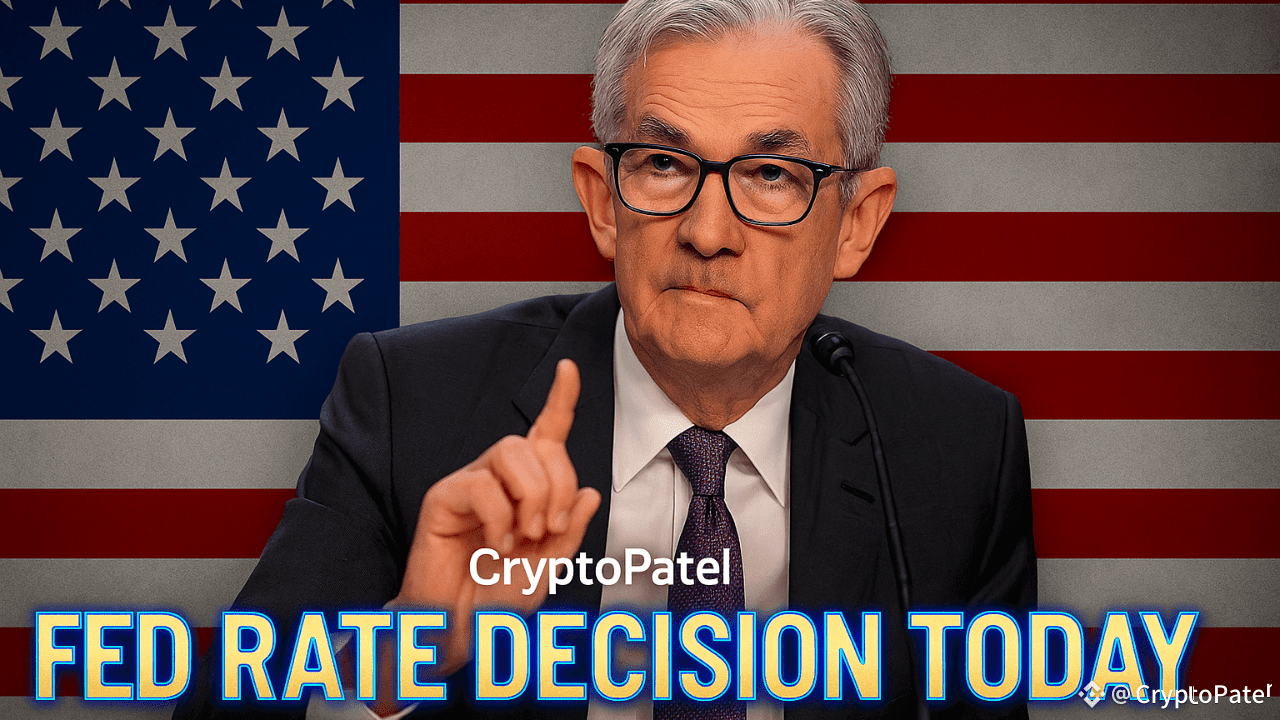 FED Rate Decision Today – Big News Coming! | CryptoPatel on Binance Square