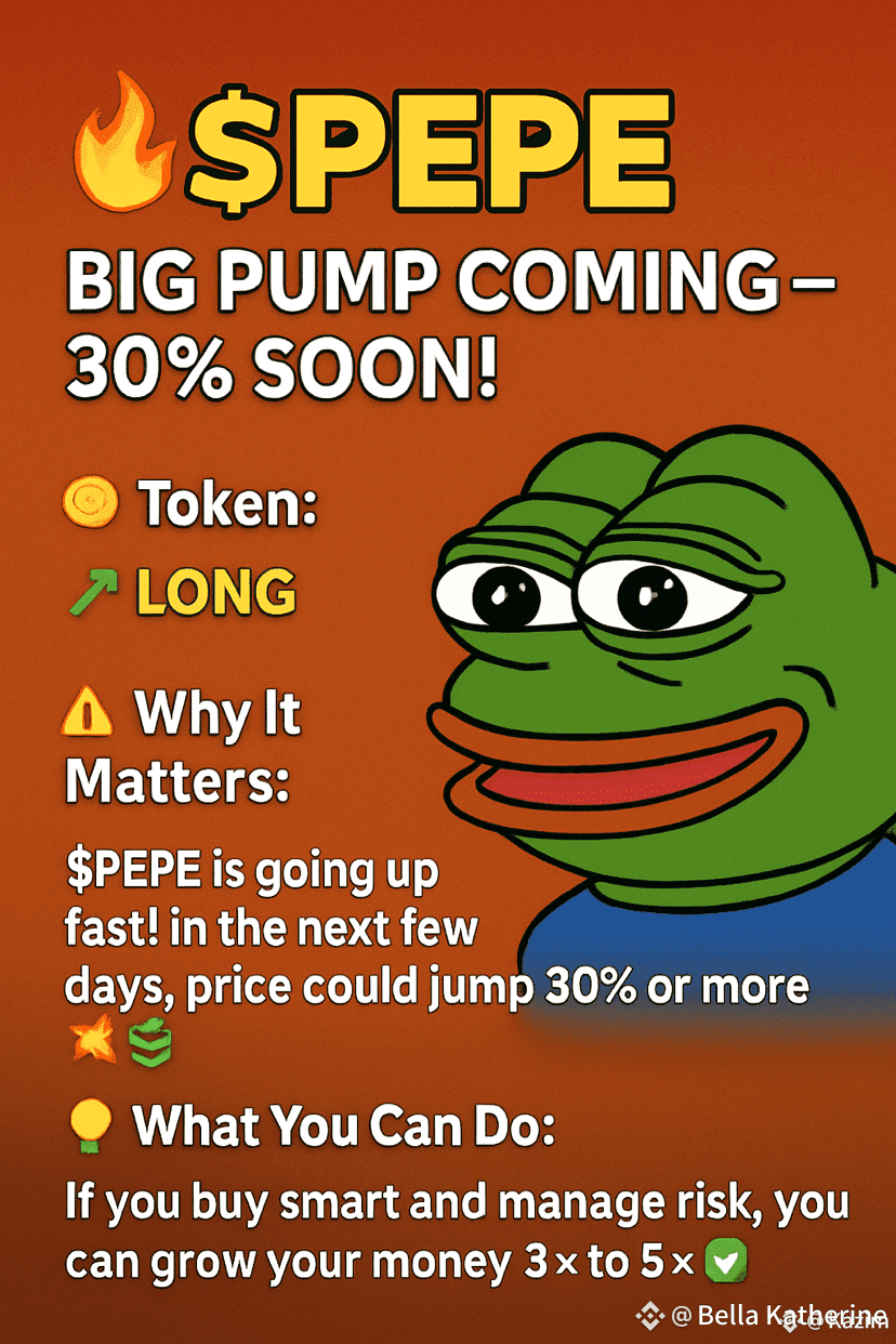 🔥 $PEPE Set for a Major Pump – 30% Incoming! 🔥 🪙 Token: | Bella ...