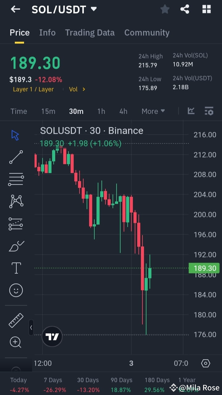 $SOL Strong Bearish Move 💯 🔥 Ready For Recovery Update | Mila Rose on ...