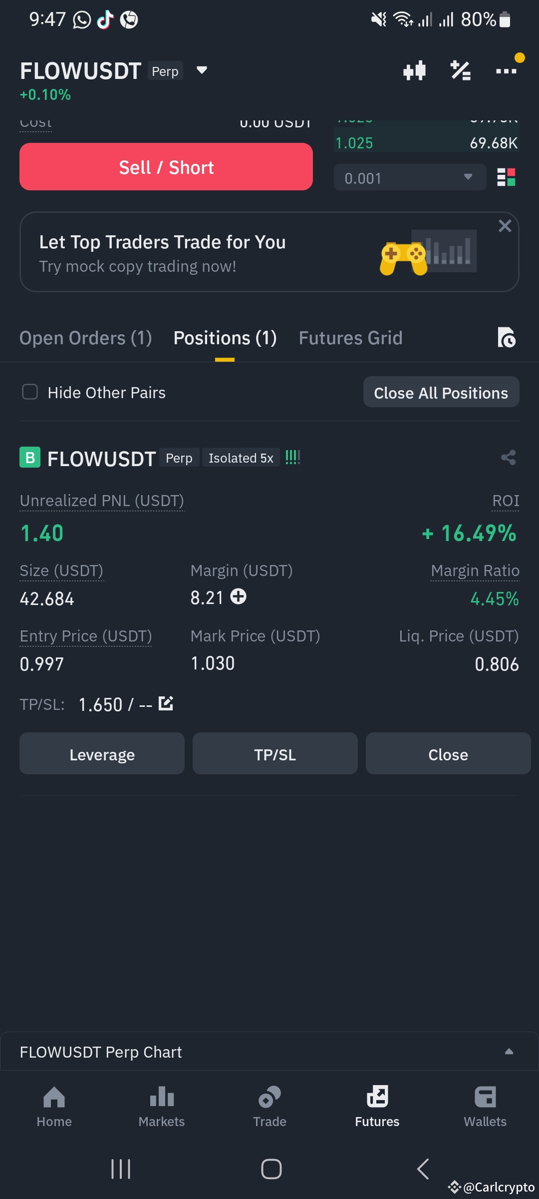 #flow lets do it pump it turning my 8$ into 29$ | Carlcrypto on Binance Square