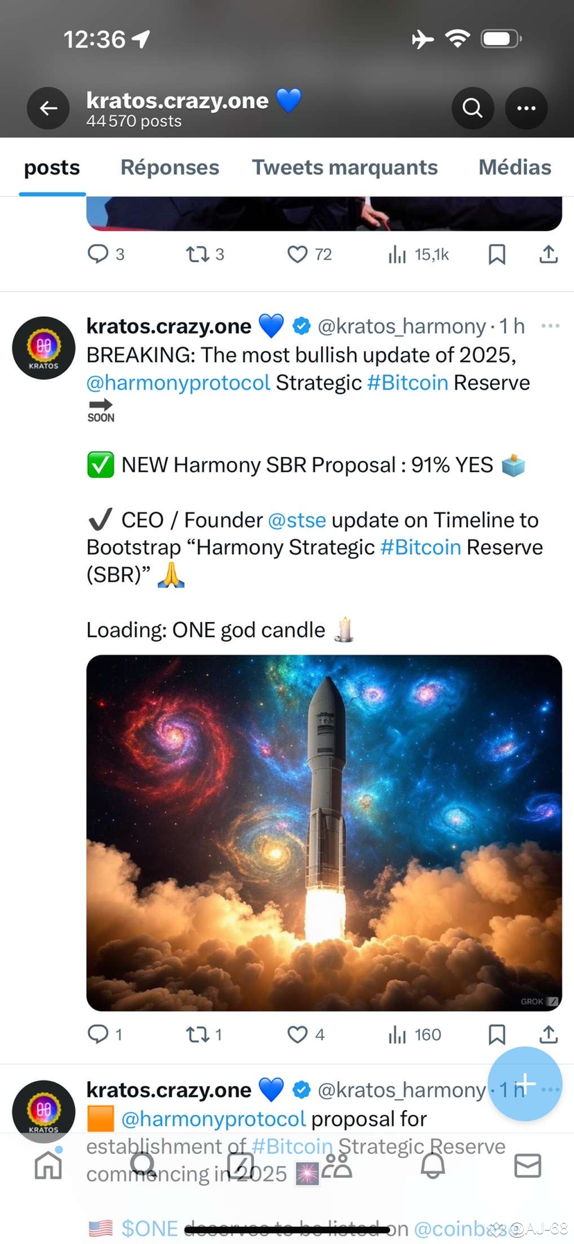 $ONE Harmony launches a Strategic Bitcoin Reserve (SBR) to | AJ-68 on ...
