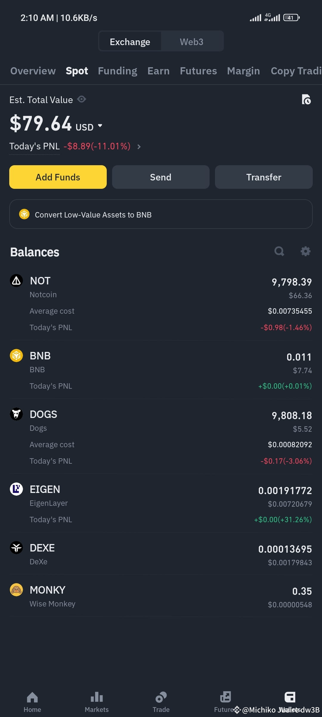 #BNB receive rewards hub token #BNBToken 0.011. use thise b | Michiko ...