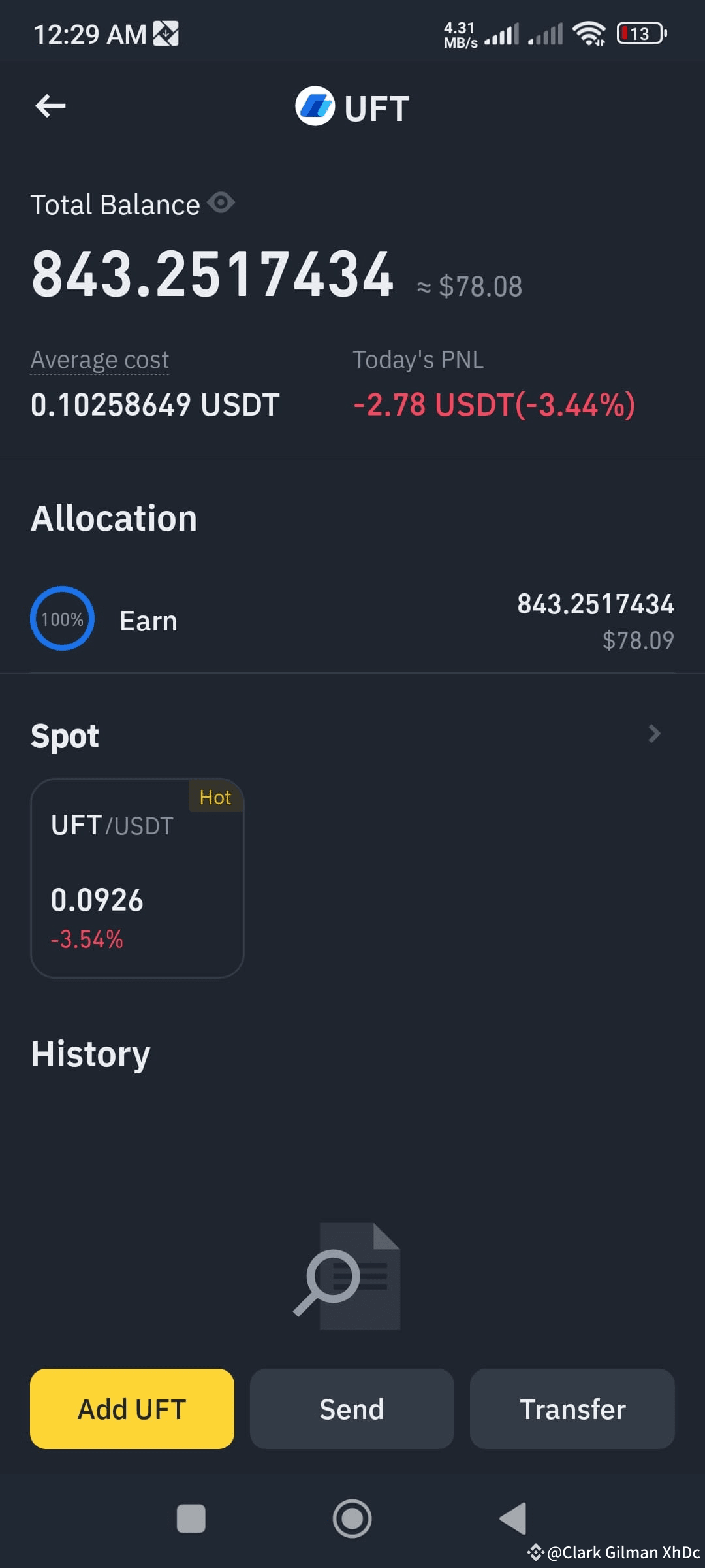 everyone $UFT Hold or close all ready $12 lost,,pls correct | Clark ...