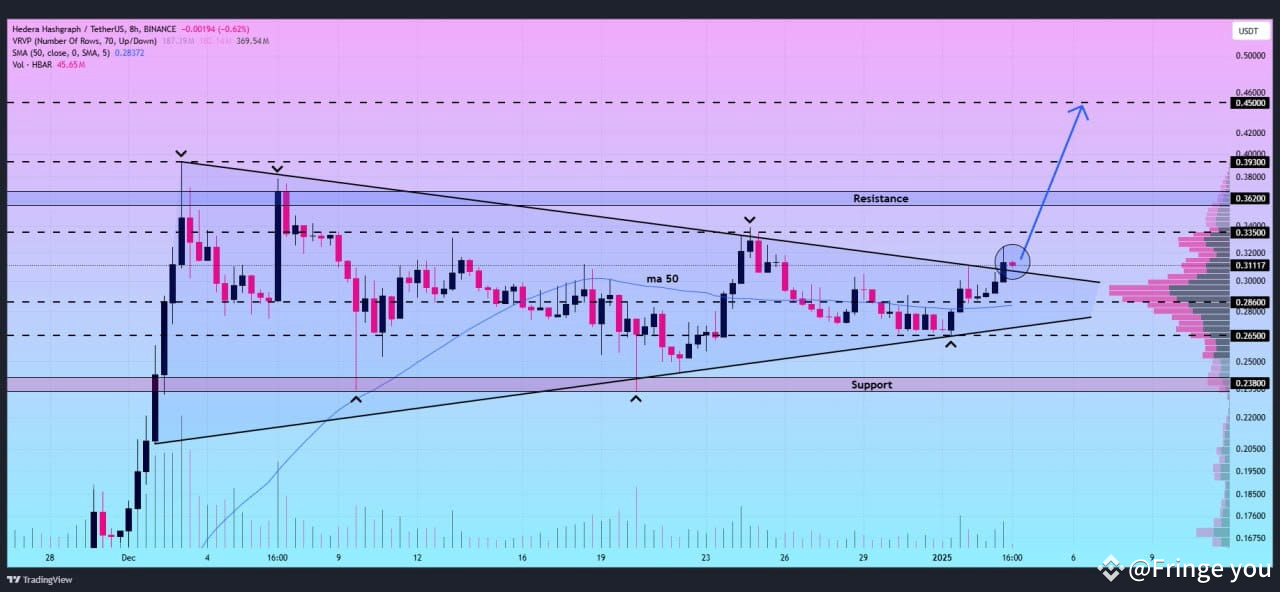 $HBAR AR Bullish Pennant Breakout – 45% Surge Incoming? 🚀 | Fringe you ...