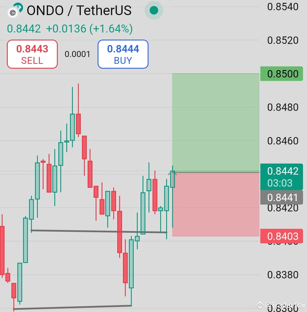 $ONDO – Bulls Eyeing the 0.85 Mark! 🚀📈 $ONDO is showin | Trader Rai on ...