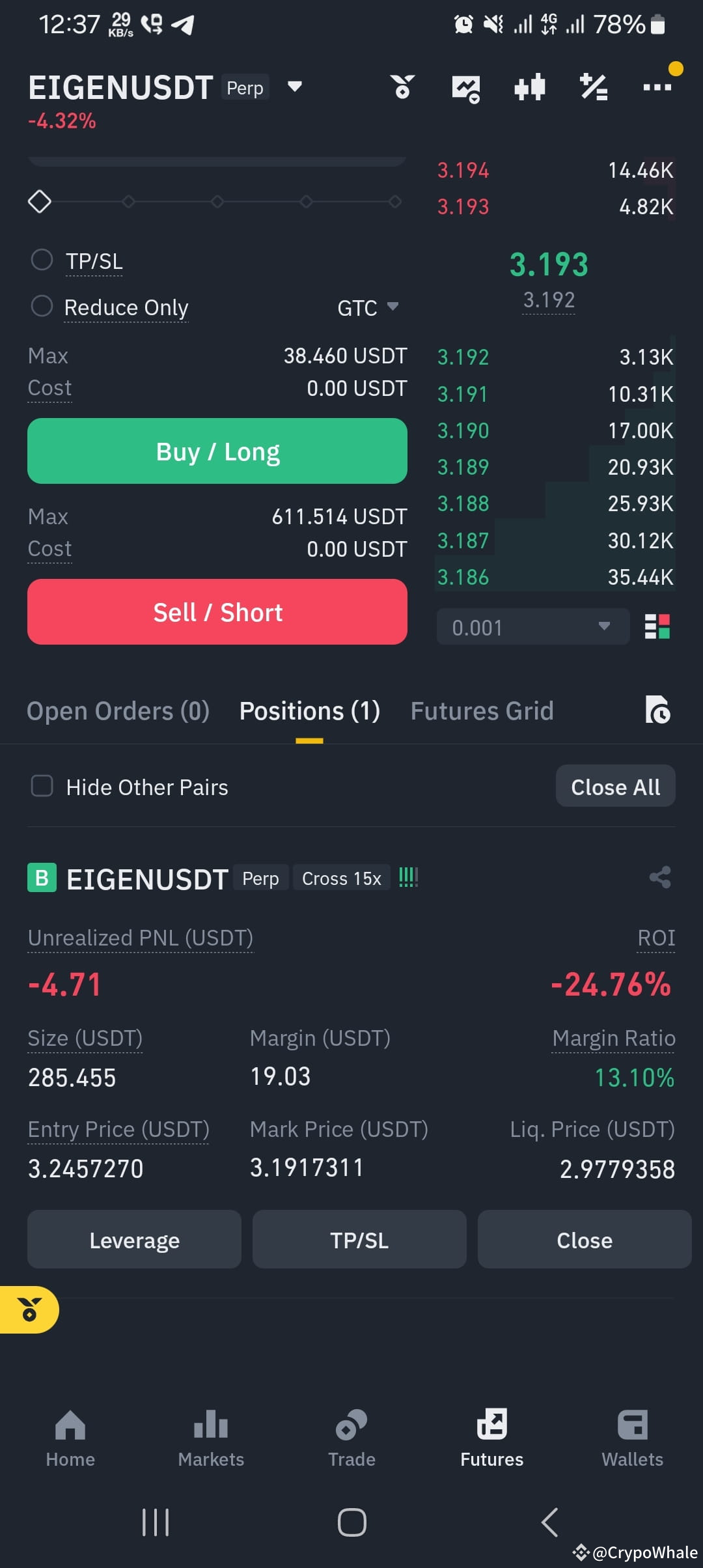 #Eigen will this coin rise by any chance?? | CrypoWhale on Binance Square