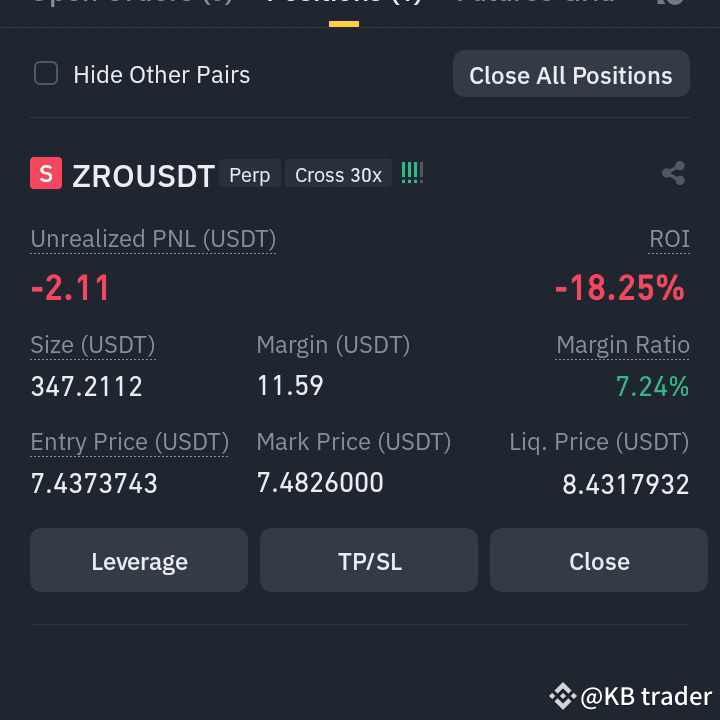 $ZRO Pls experts tell me hold or close short entry 😮‍💨🫵 | Najeeb 001 on ...
