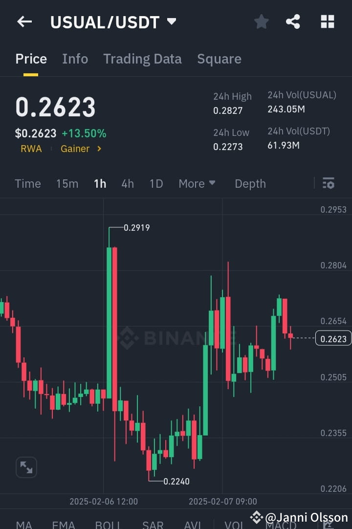 🚀$USUAL USUAL/USDT - Gaining Momentum! 💎🔥 Current Pri | Janni Olsson on Binance Square