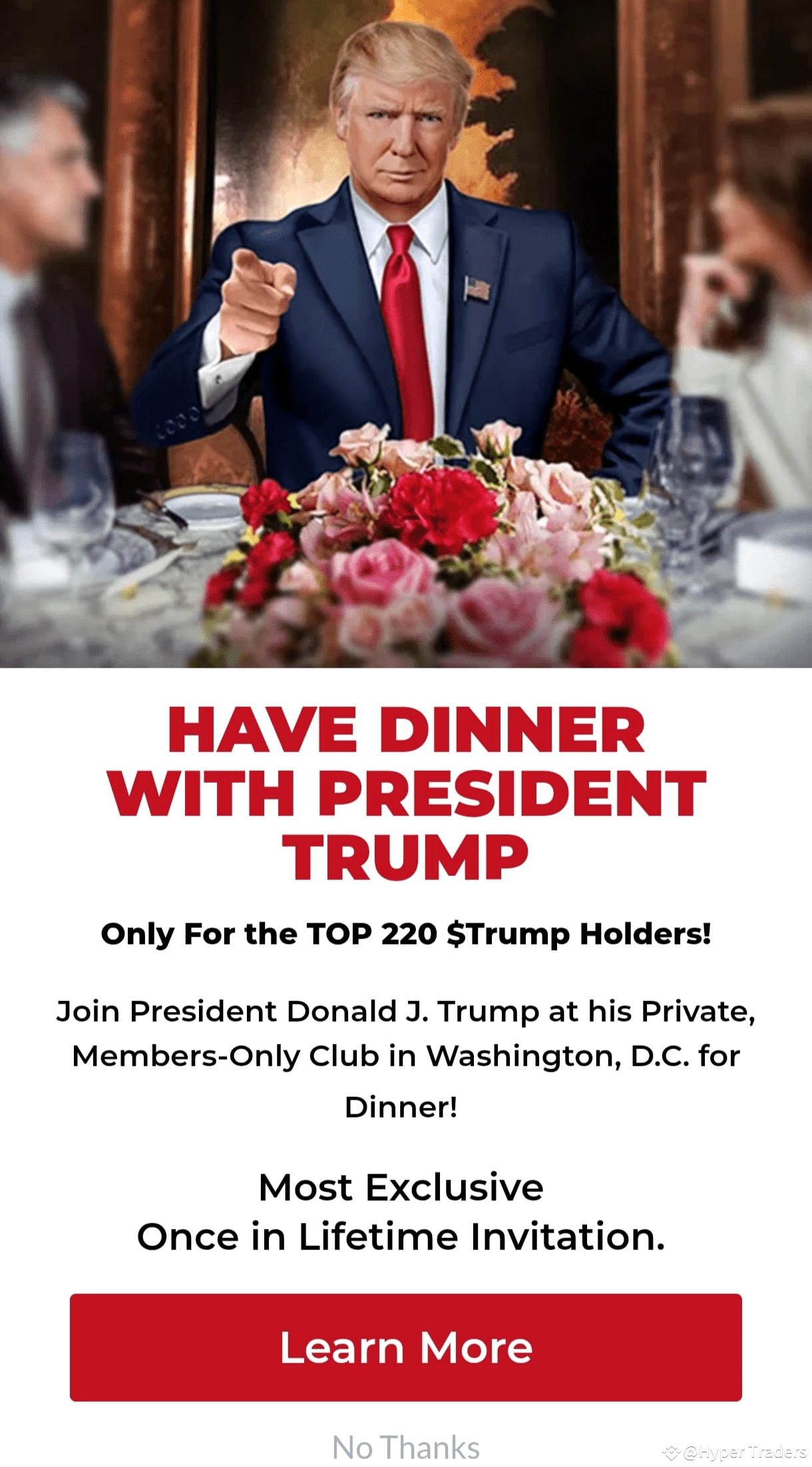 🚀 $TRUMP PUMPING HARD – HERE'S WHY! Exclusive VIP Dinner | Hyper ...