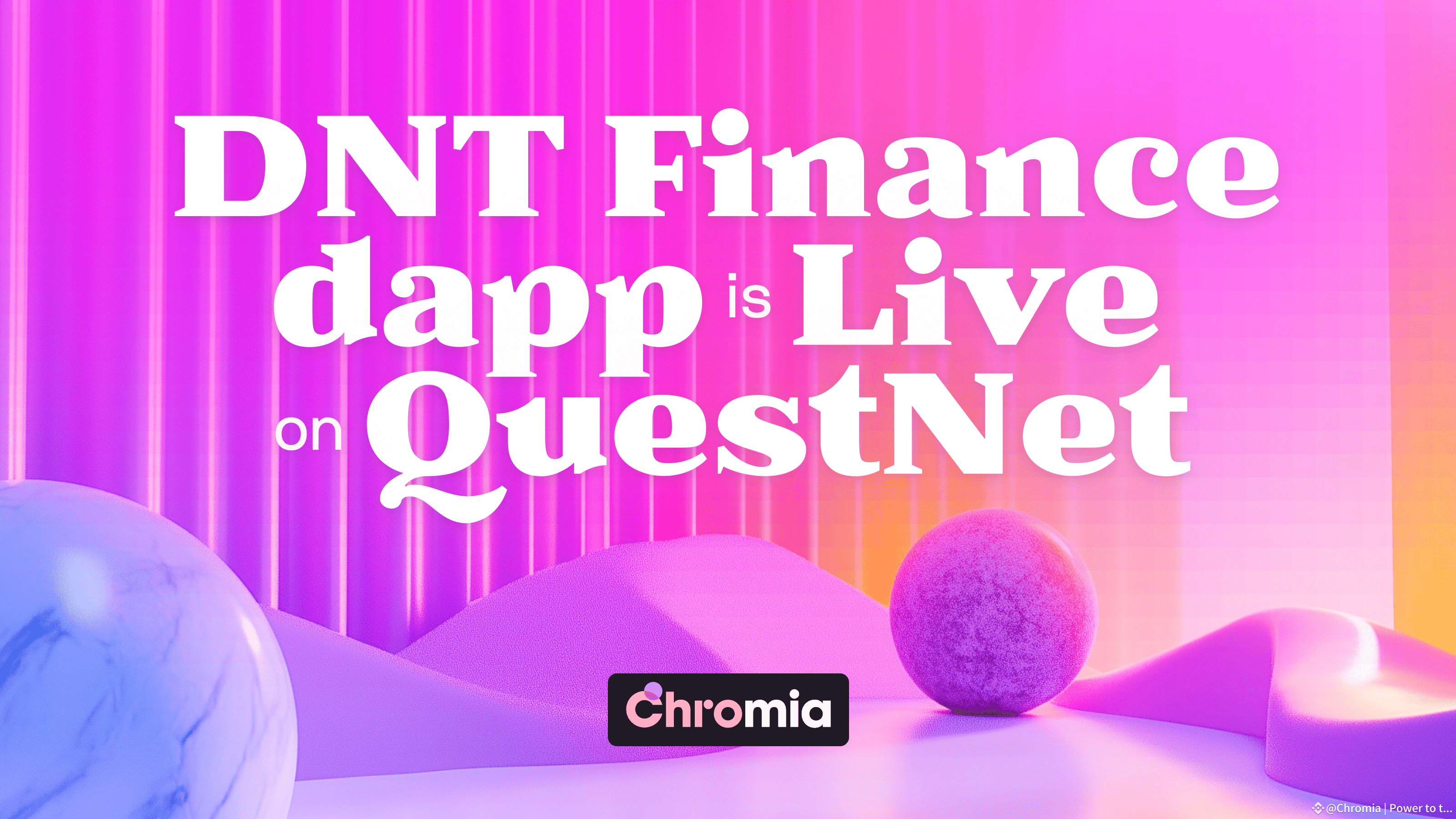 The DNT Finance dapp just launched on QuestNet! Complete al | Chromia ...