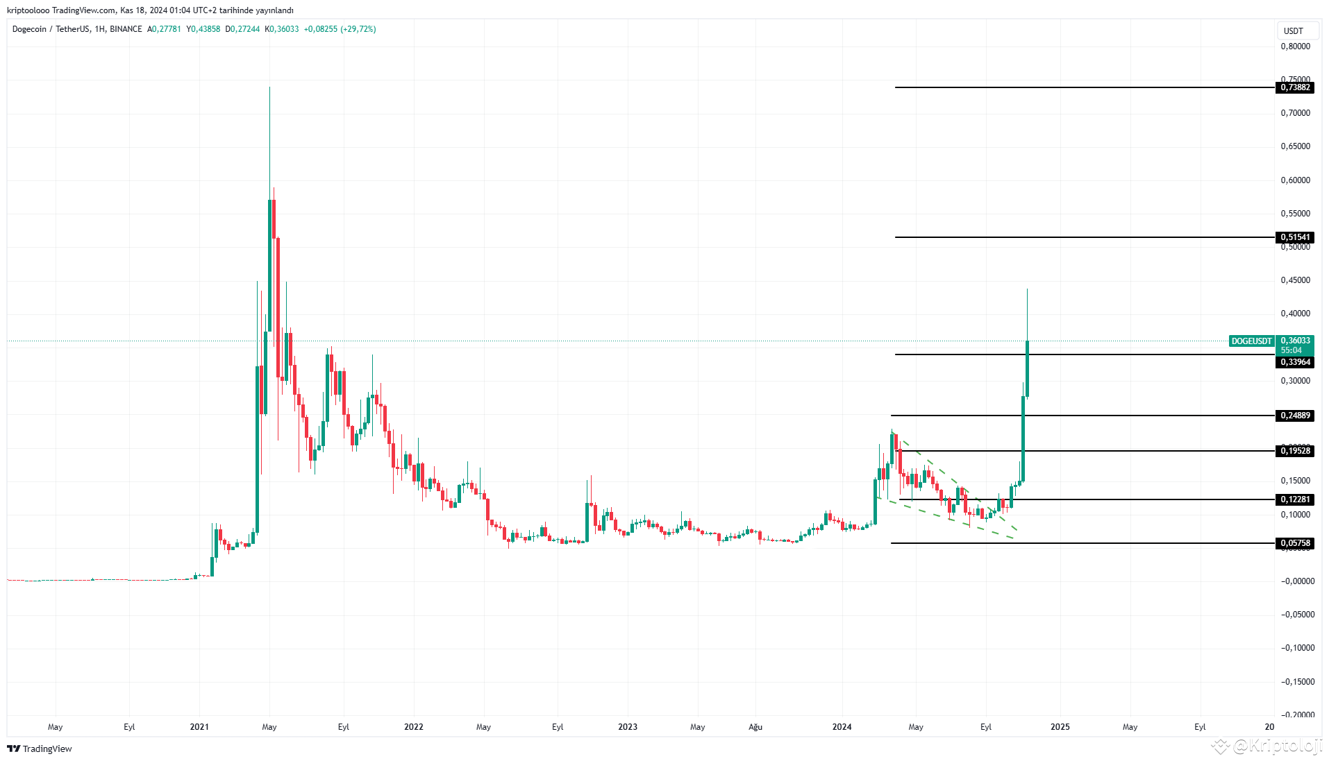 $DOGE After sharing our analysis on DOGE, a strong movement | Lojii on ...
