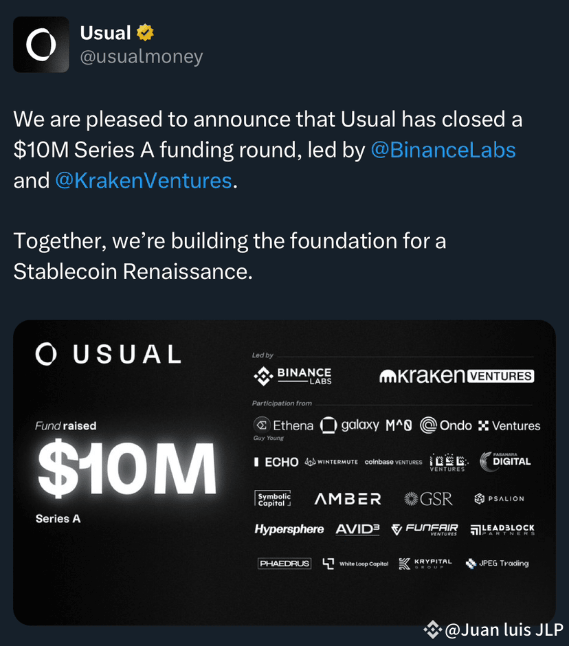 $USUAL I told you, I did my research and USUAL is a serious | Juan luis JLP on Binance Square