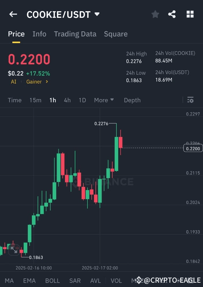 🚀 $COOKIE /USDT on Fire! Will Bulls Push It to $0.25? 🔥 N | CRYPTO-EAGLE on Binance Square