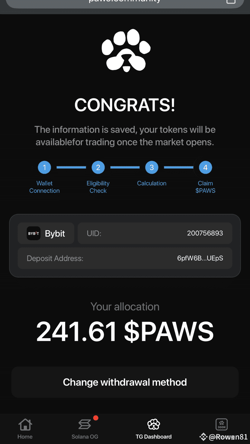 🤑PAWS AIRDROP DETAILS💰 The PAWS airdrop is coinciding wit | Rowan81 on Binance Square