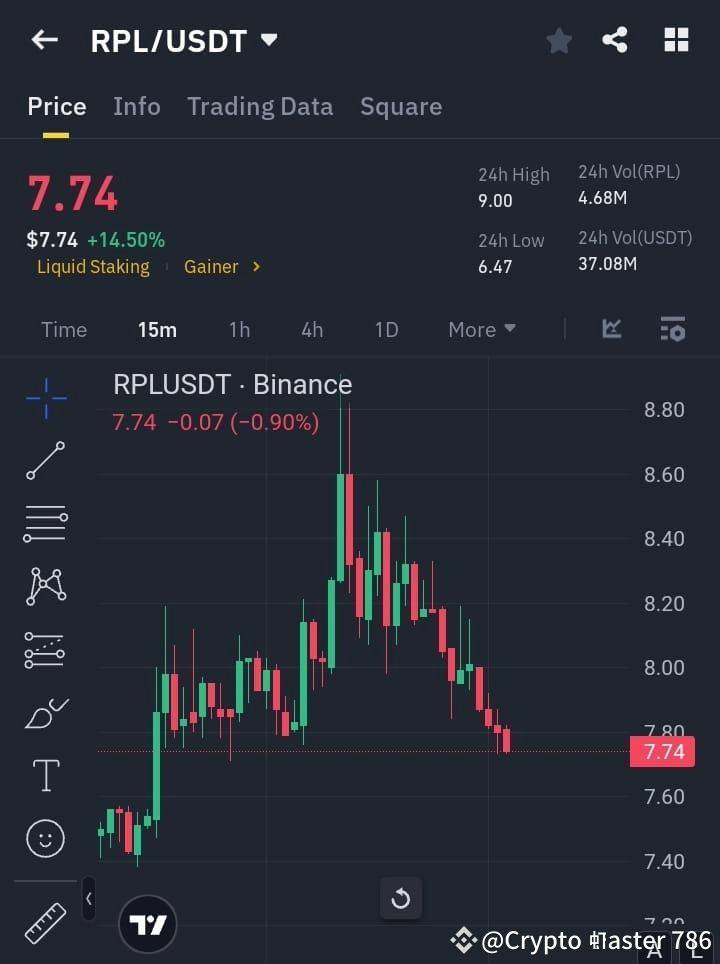 $RPL /USDT Short Trade Setup 🔥 Current Price: $7.74 Entry | Crypto Master 786 on Binance Square