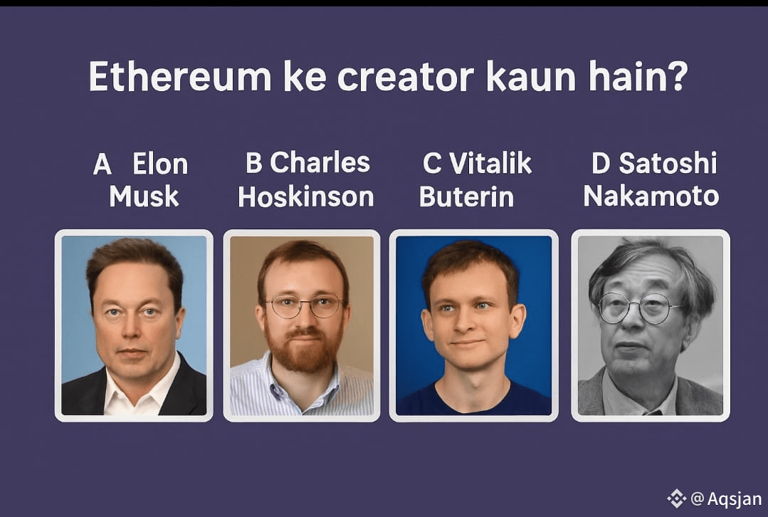 "Who is the creator of $ETH ? | Aqsjan on Binance Square
