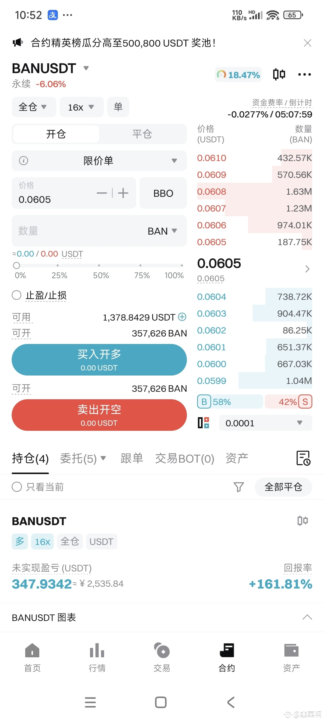 $BAN is lucky not to have opened a long position on Binance | 韭菜啊 on ...
