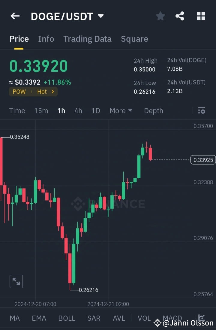 🚀 $DOGE DOGE/USDT Breaking Out! 🔹 Current Price: $0.3392 ( | Janni Olsson on Binance Square
