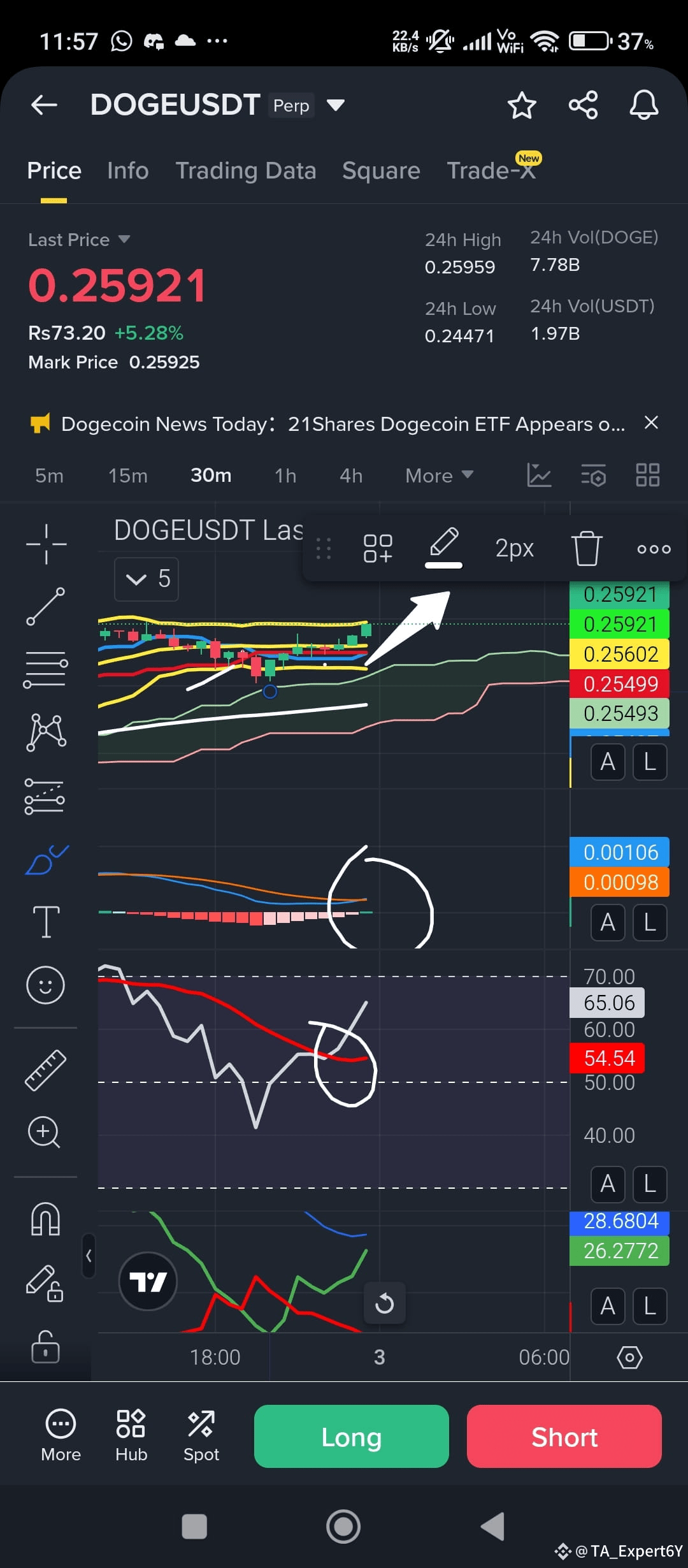 #$DOGE E ALERT! 🚨 FULL SPEED AHEAD! The King of Memes is | TA_Expert6Y ...