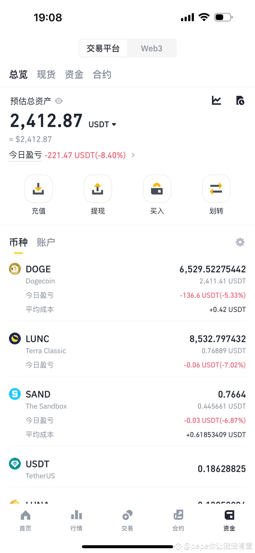 $DOGE Can I still break even? I'm afraid of being defeated | pepe你让我没有爱 ...