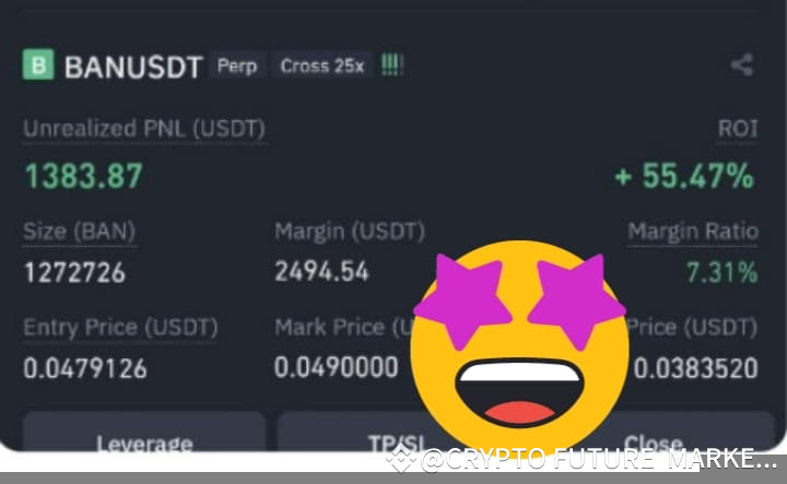 BAN USDT PROFIT +0.56% | CRYPTO FUTURE MARKET on Binance Square